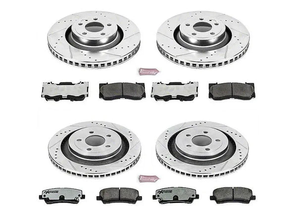 PowerStop Z26 Street Warrior Brake Upgrade Kit 15-23 Ford Mustang with ...